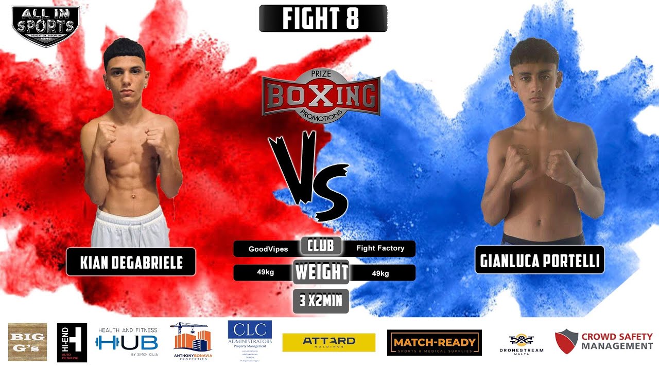BOXING MALTA KIAN DEGABRIELE VS GIANLUCA PORTELLI - YouTube