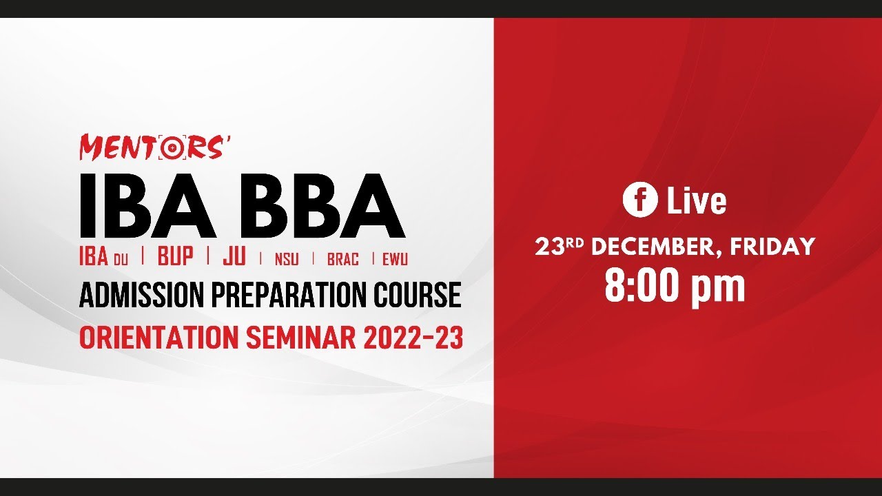 IBA BBA Orientation 2022-23 - YouTube