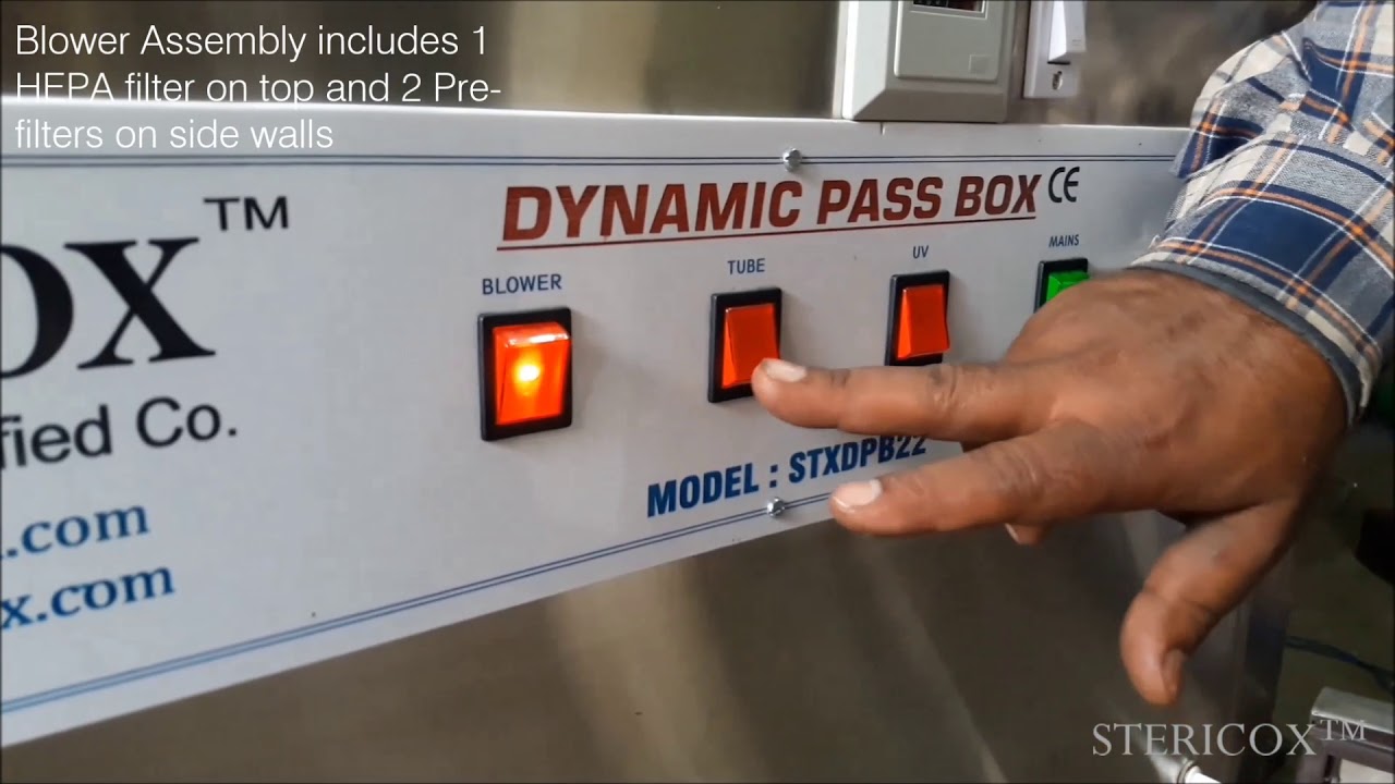 Dynamic Pass Box Microbiology Lab Model STXDPB22 - YouTube