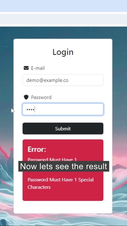 Password Uppercase Validation Using Javascript And Regex Reactjs Javascript Formvalidation