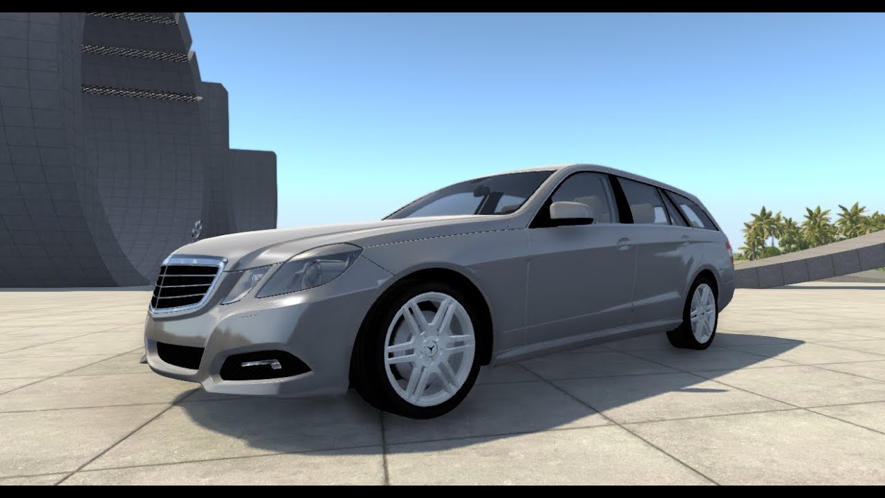 Mercedes E250 Estate Beamng Crash Test - YouTube