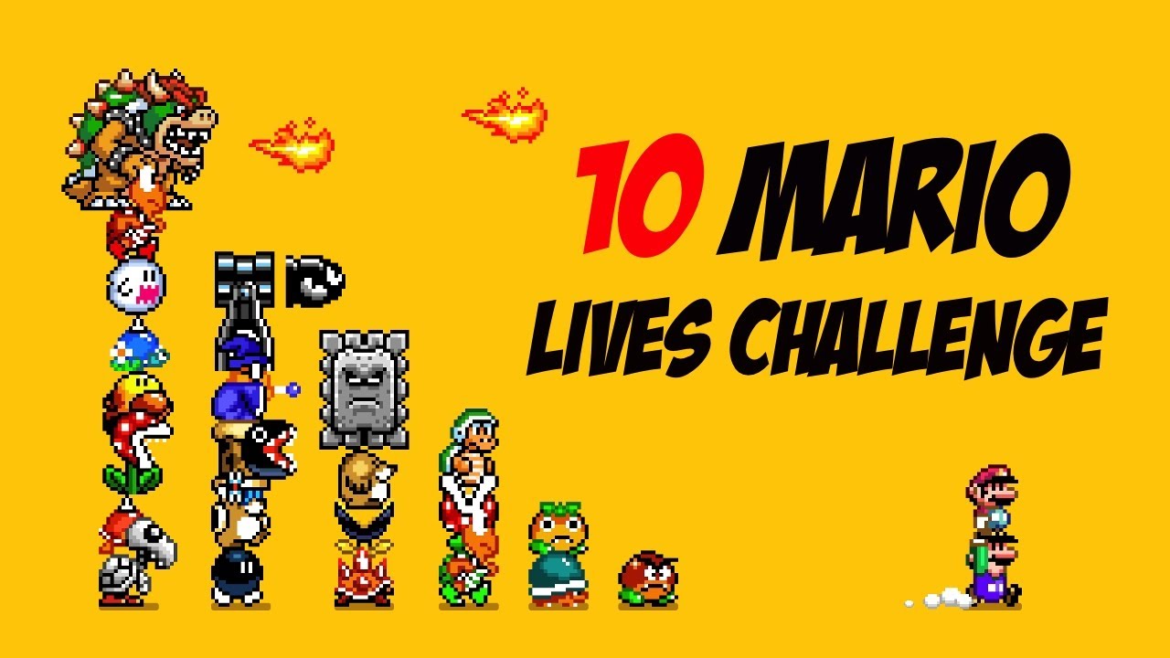 10 Mario Lives Challenge #1 | Nintendo WiiU Longplay - YouTube