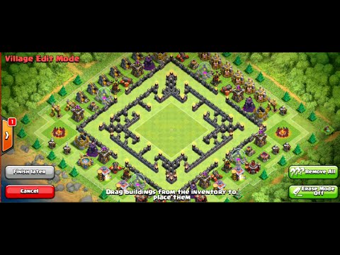 Max Th10 War Maze Base - Actually Works!!! - Clash Of Clans - YouTube