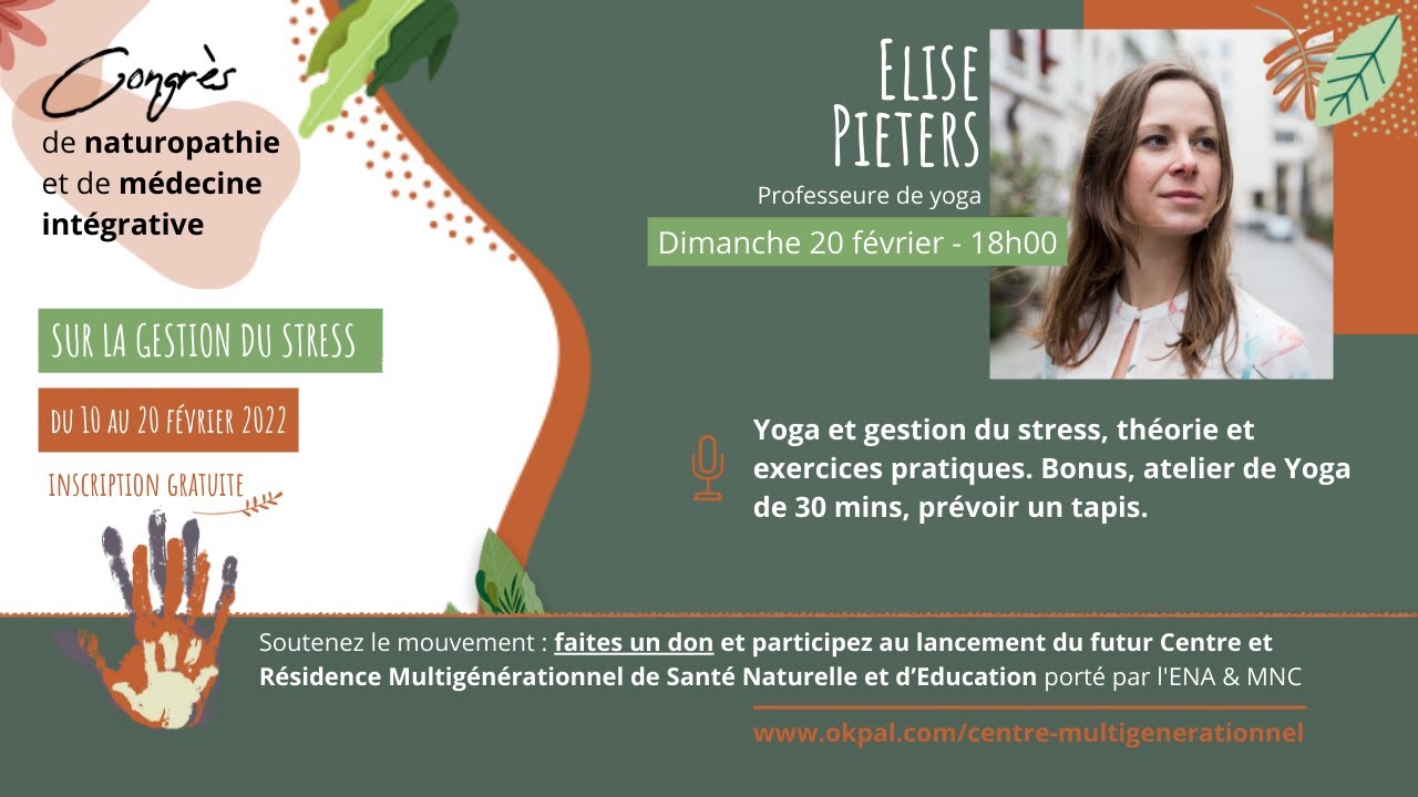Yoga - en lien avec la gestion du stress et des émotions - Elise ...