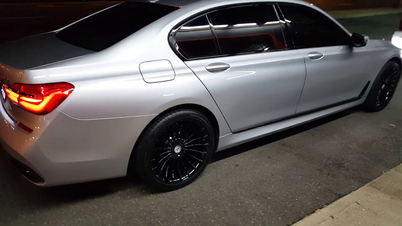 The All New BMW 7 series 750i with customized 22 inch tires Review ...