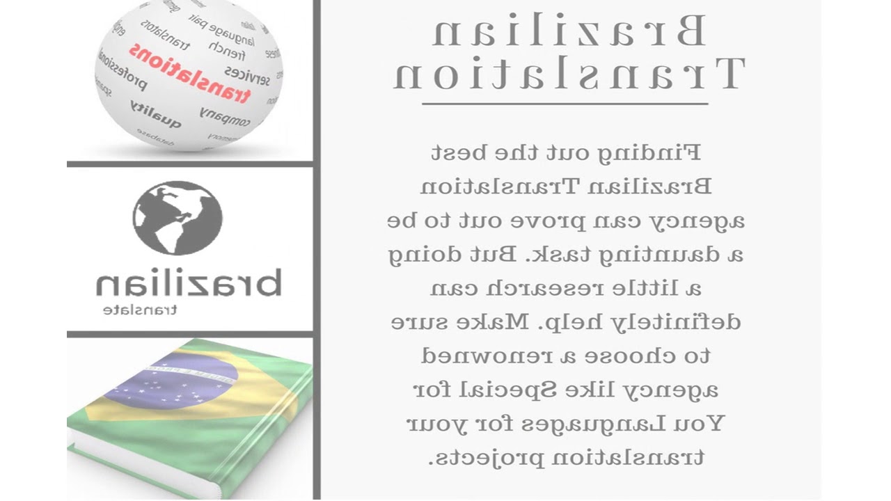 High quality English to Brazilian translations - YouTube