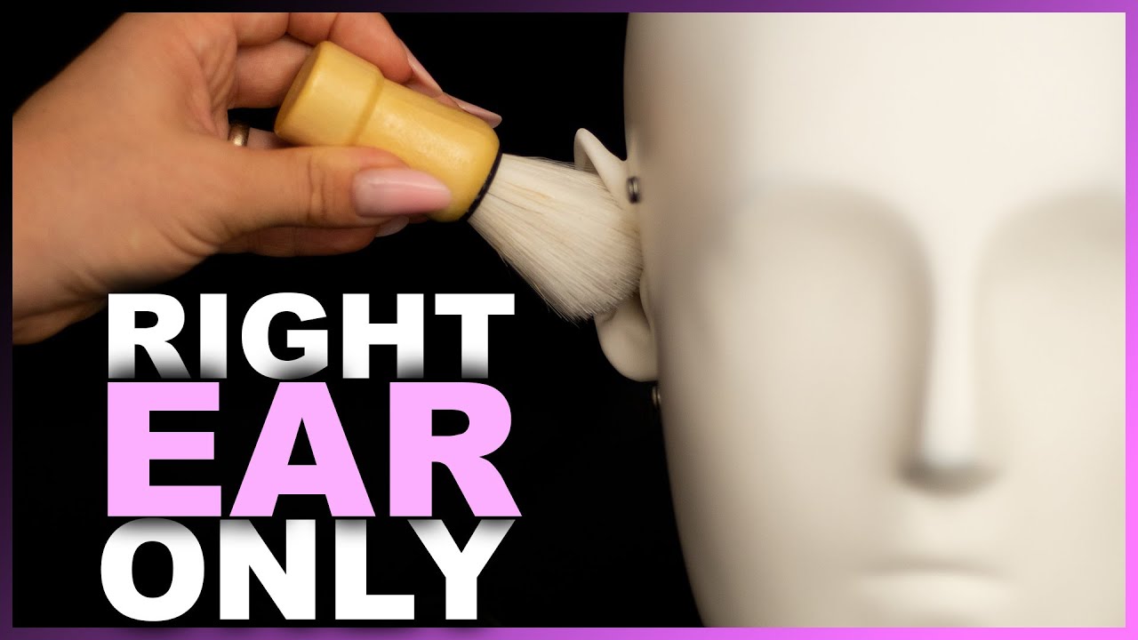 ASMR Ear Cleaning Right Ear Only (No Talking) Intense experience - YouTube