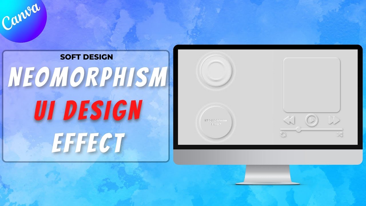 How To Create Neomorphism Effect In Canva Canva Tutorial Youtube
