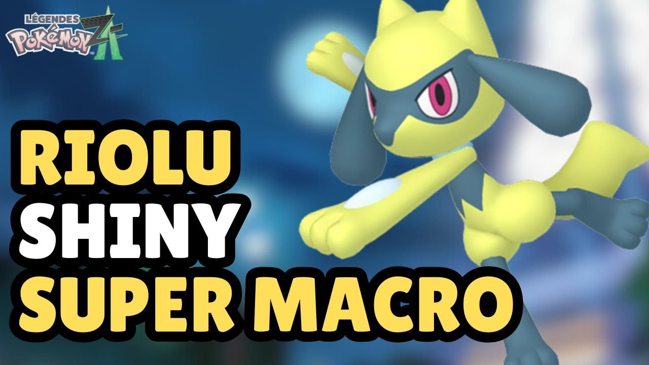 Captura a RIOLU SHINY con un MACRO PERFECTO en Leyendas Pokémon Z-A ...