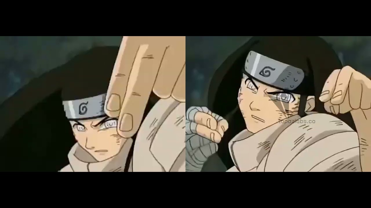 Classic Naruto Neji Fight AI Upscale - YouTube