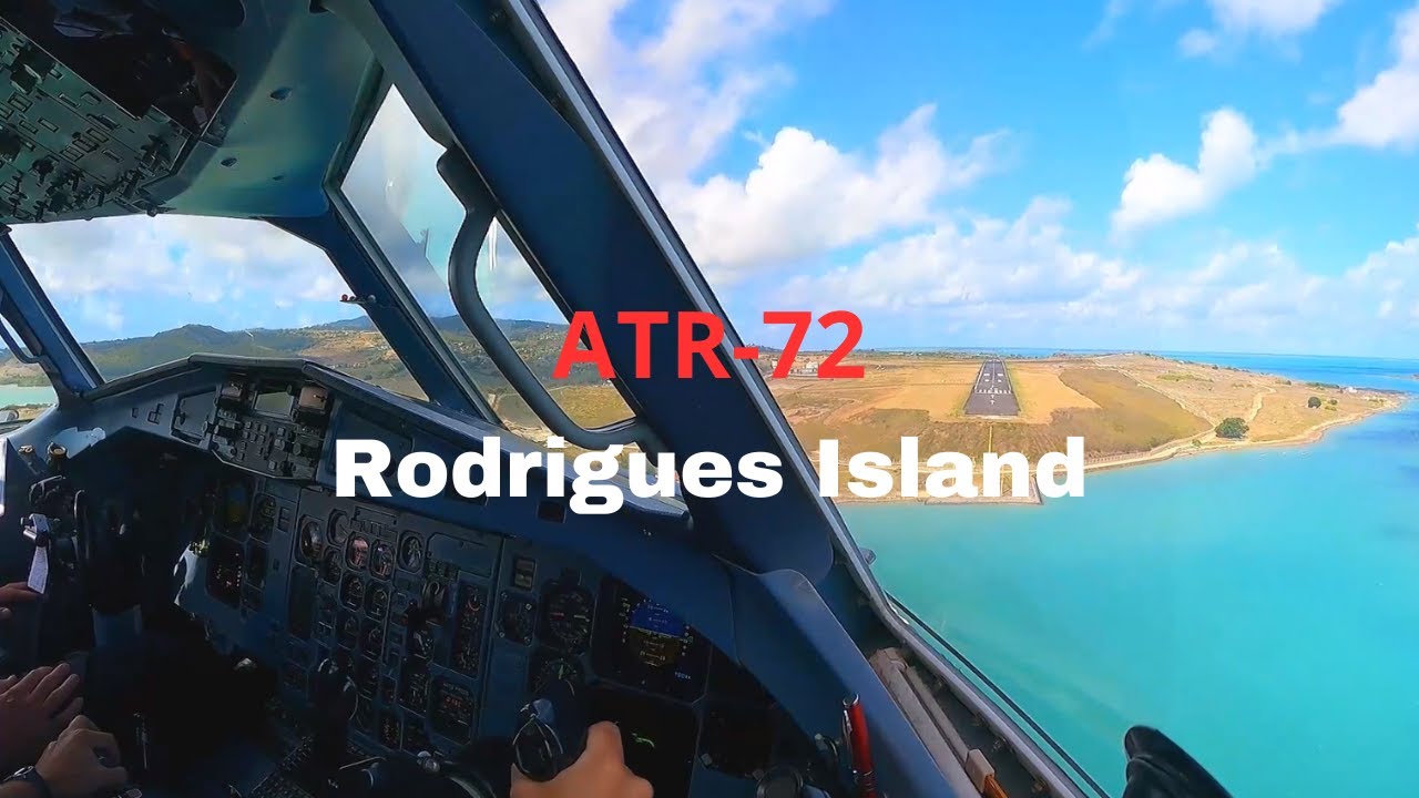 ATR 72-500 | Landing Plaine Corail | Rodrigues Island - YouTube