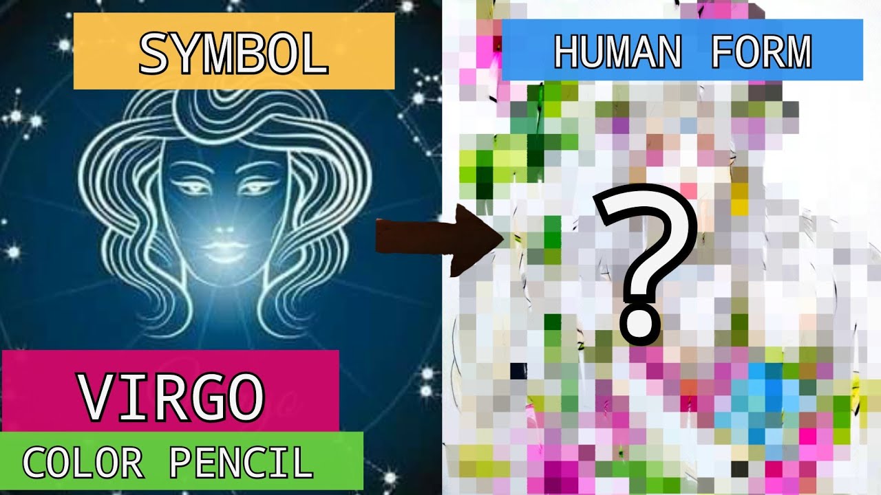 How to draw Human Zodiac sign Virgo- 12 Signs of Zodiac Female Version ...