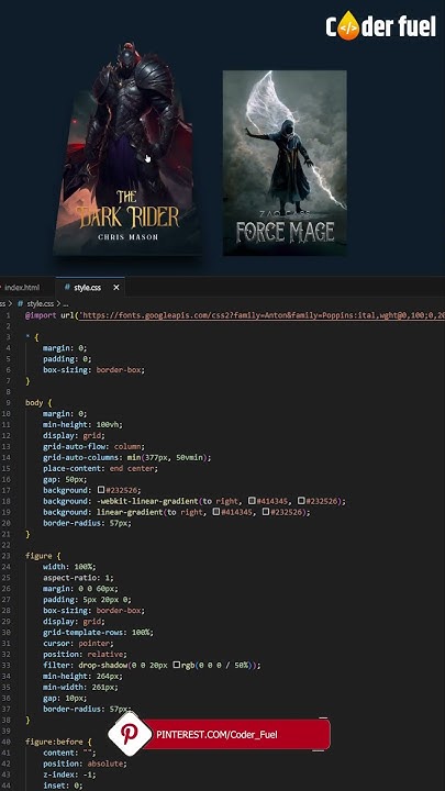 Card Hover Effect using HTML & CSS | Visual Studio Code | VS Code #3DHoverEffect #coderfuel ...