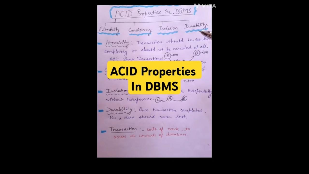 ACID properties DBMS #dbms #database #dbmstutorials #data #computer #trending #important #bca # ...