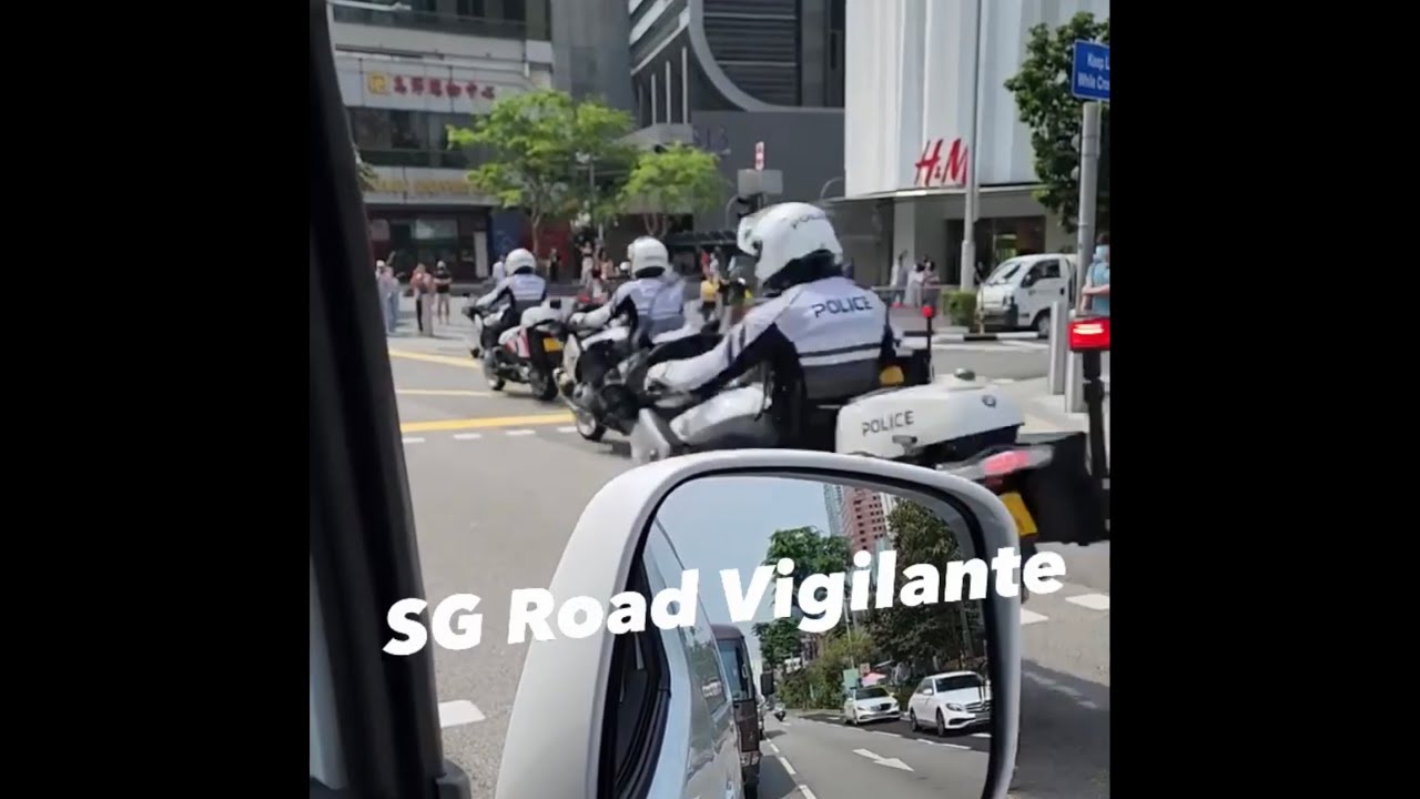 29sep2022 orchard road singapore traffic police escorting vip convoy ...