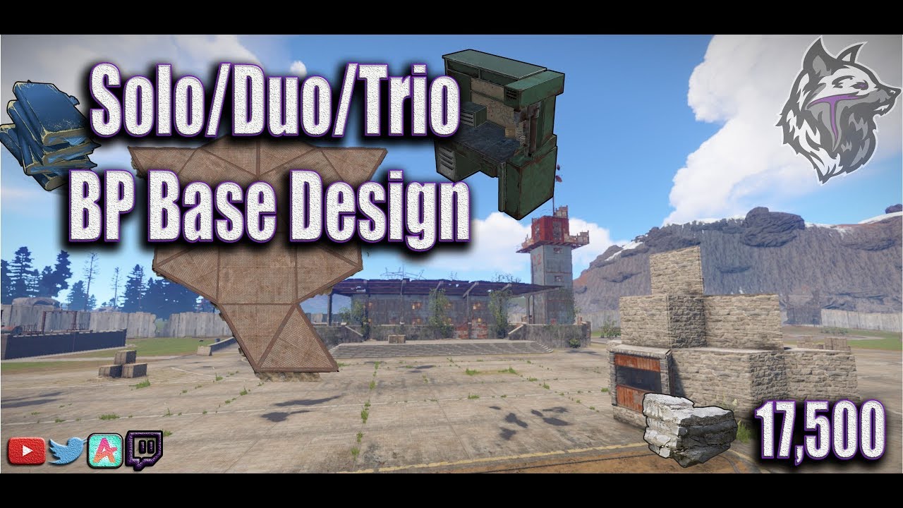 RUST BASE BUILD - Solo Duo Trio Starter Base - BP Update Devblog 180 ...
