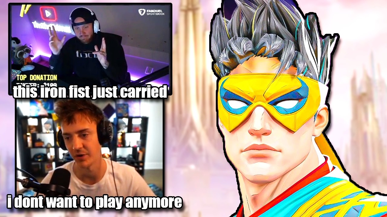 streamers react to Rank 1 Iron fist and making Ninja Rage Quit his ...