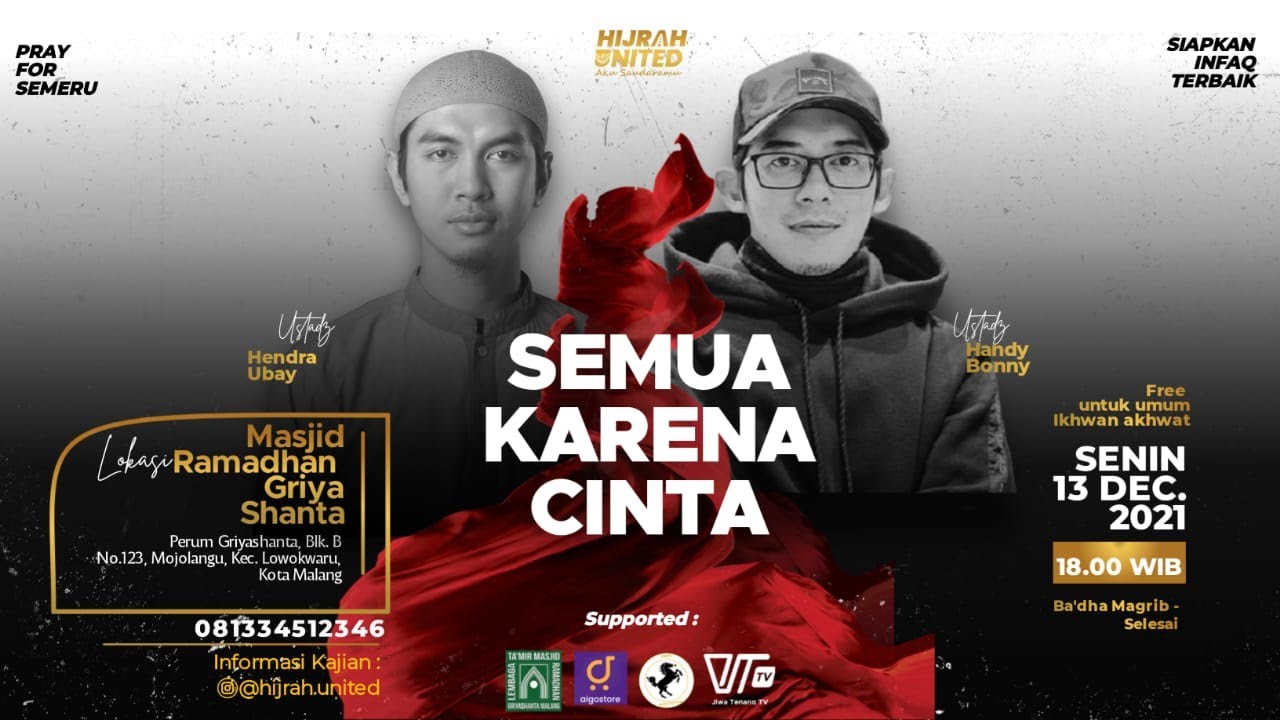 SEMUA KARNA CINTA - Ust Handy Bonny Feat Ust Hendra Ubay - YouTube
