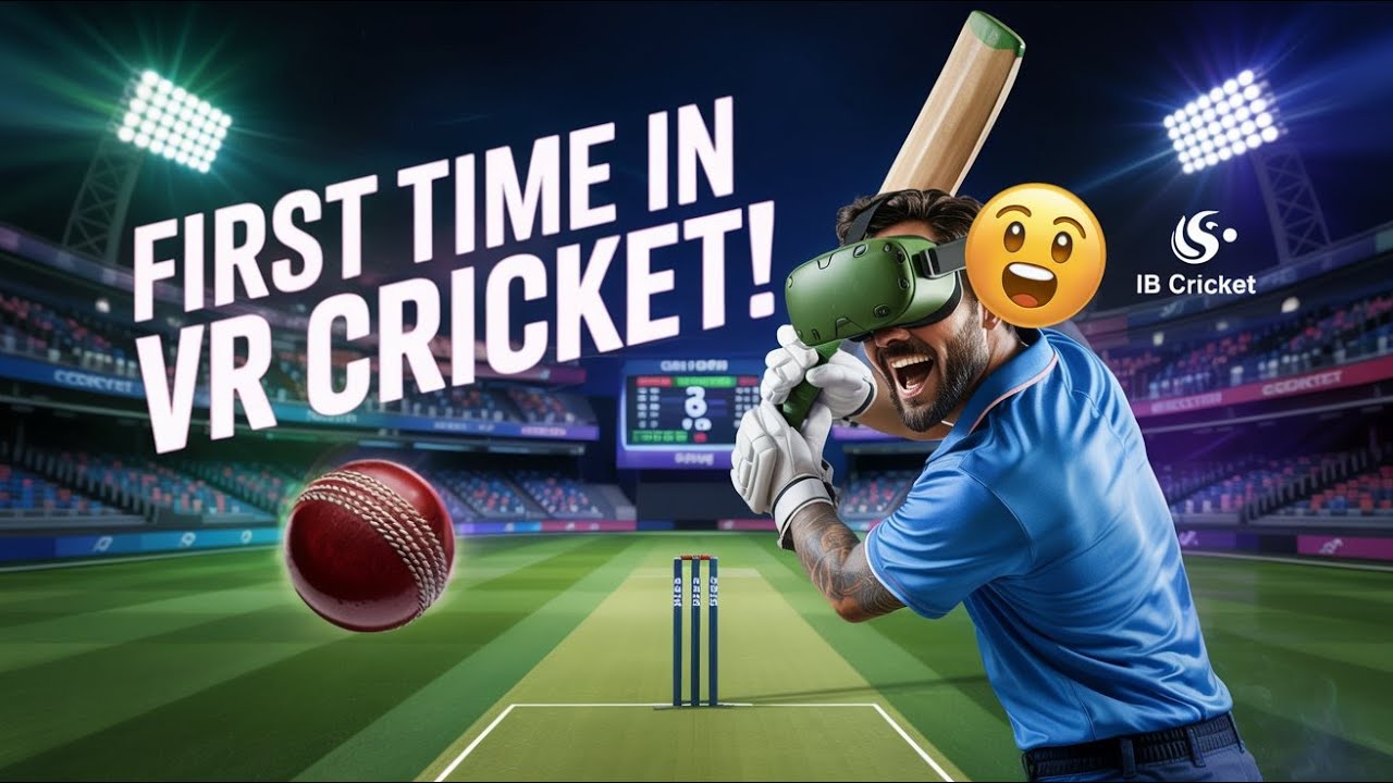First Time Playing Cricket in VR! 🏏 | IB Cricket Review & First ...