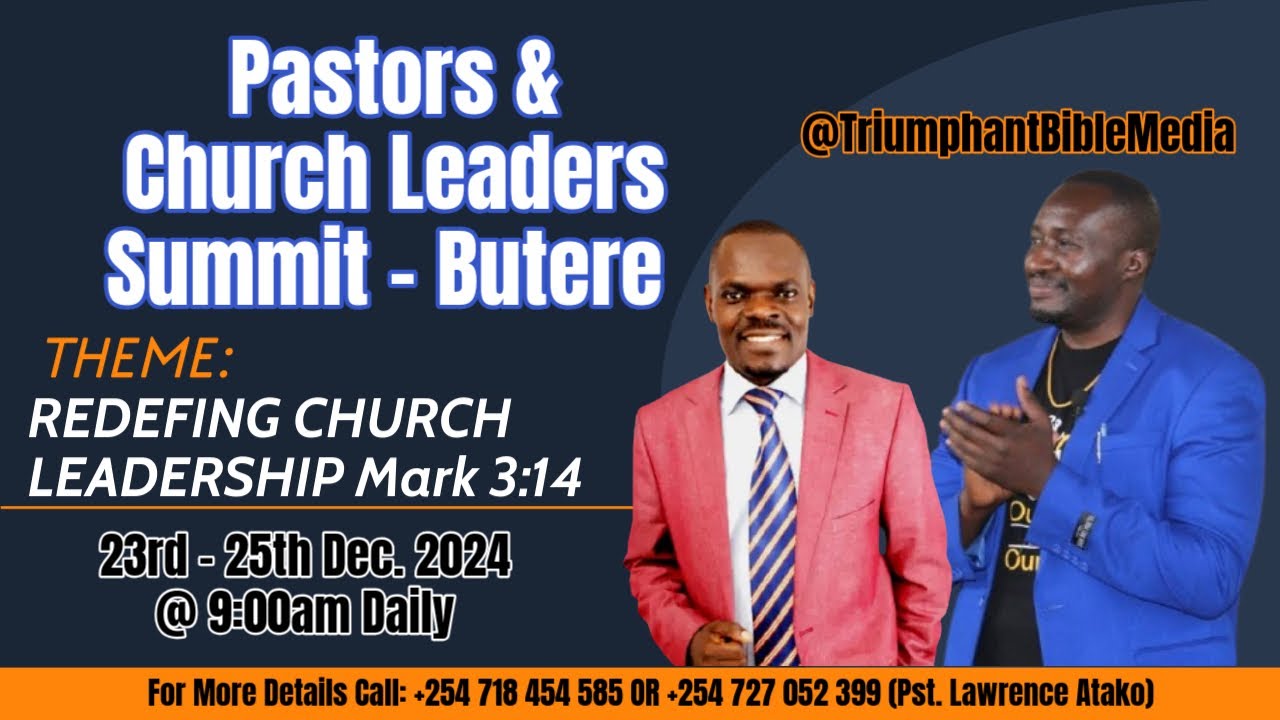 Redefining Church Leadership: Pastors & Church Leaders Bible Summit ...