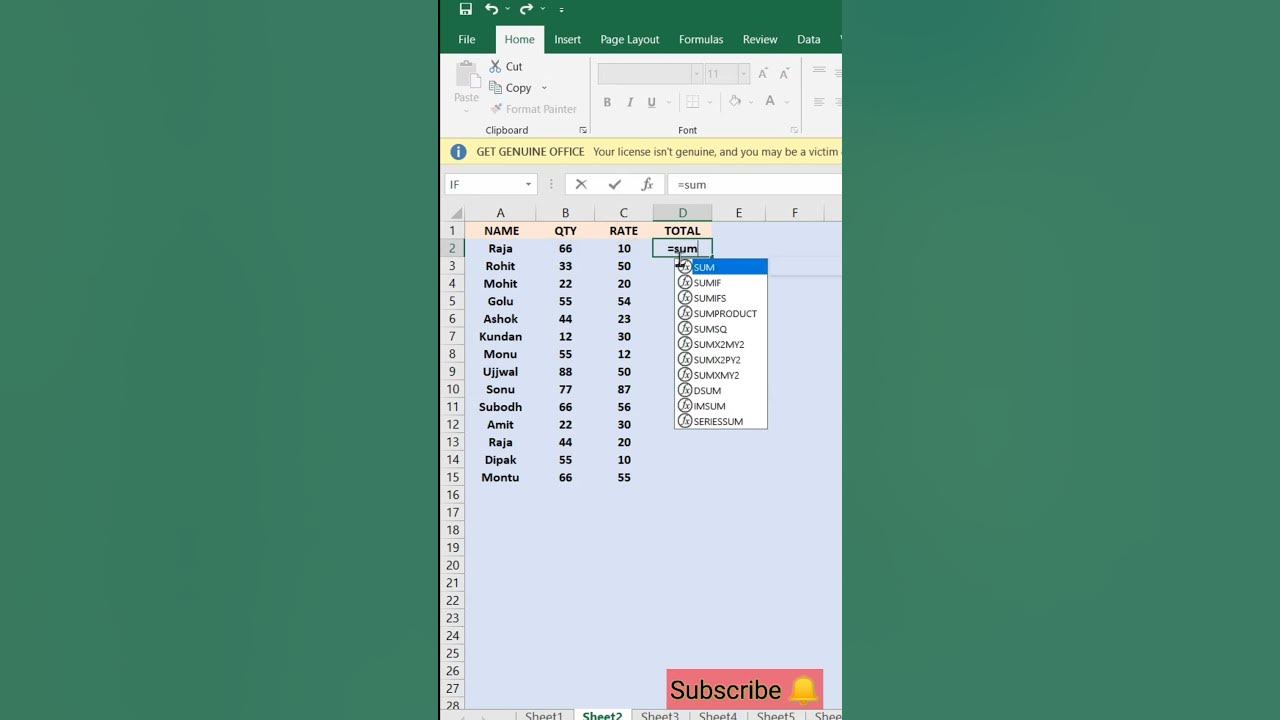 Shorts Sumproduct Excel 📋 Excel Exceltutorial Learnmore Excelformula Youtube