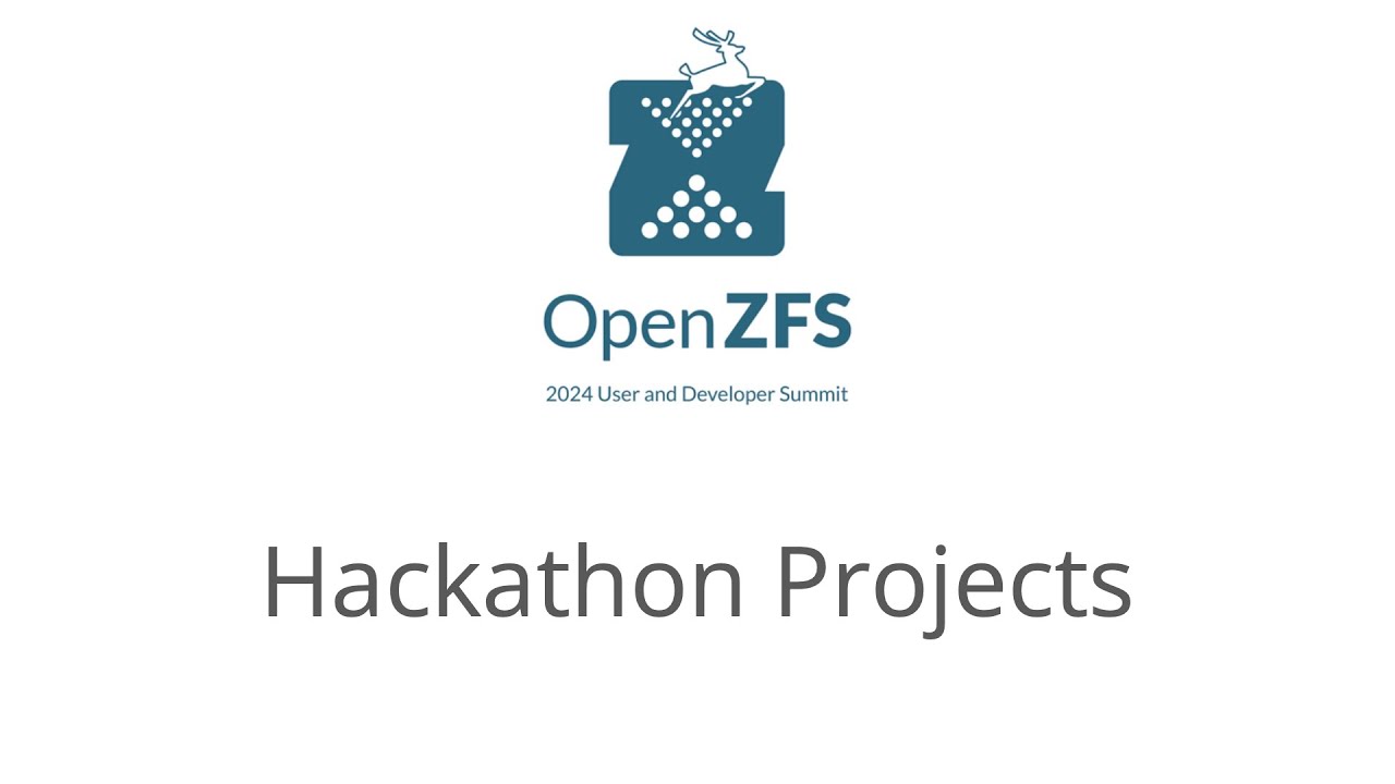 2024 OpenZFS Developer Summit Hackathon Projects - YouTube