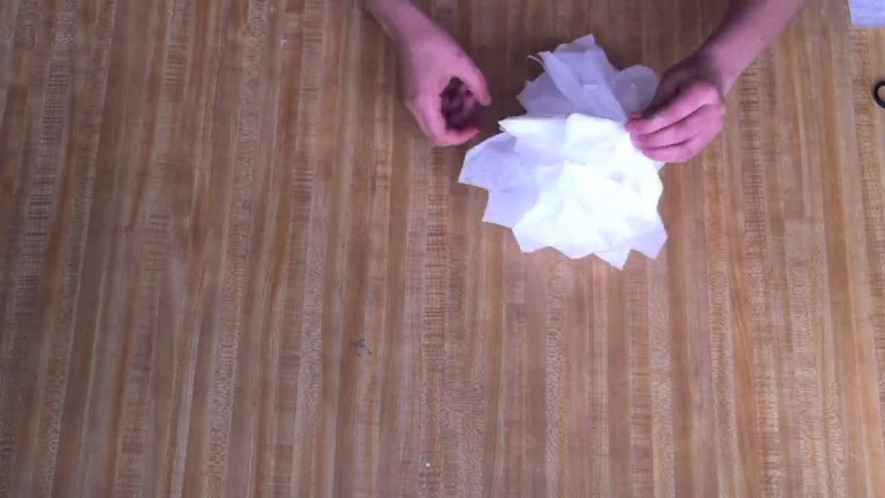 How to Make a Tissue Paper Halloween Ghost - YouTube