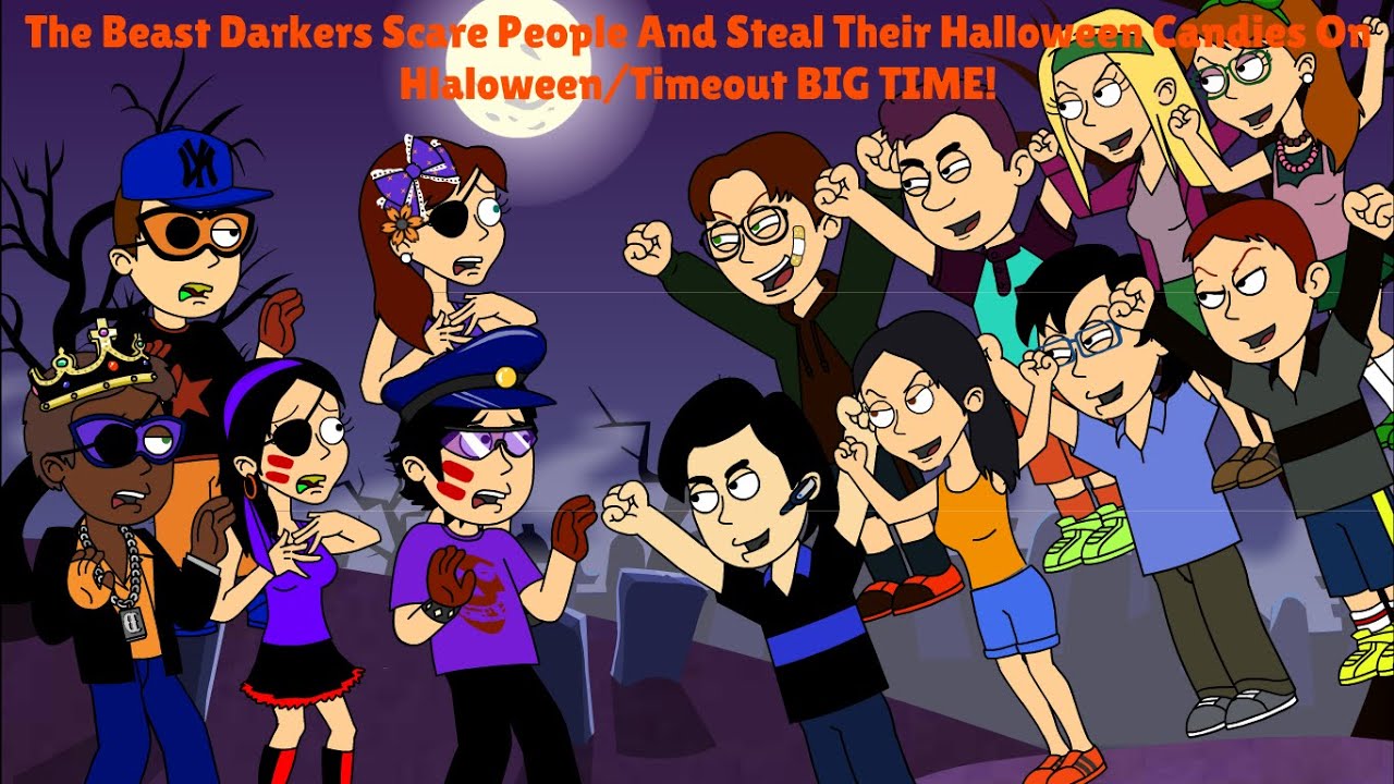 The Beast Darkers Scare People And Steal Their Halloween Candies On ...