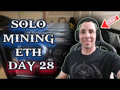 SOLO MINING DAY 28 | GPU MINING | CRYTOCURRENCY | RIG PICTURES