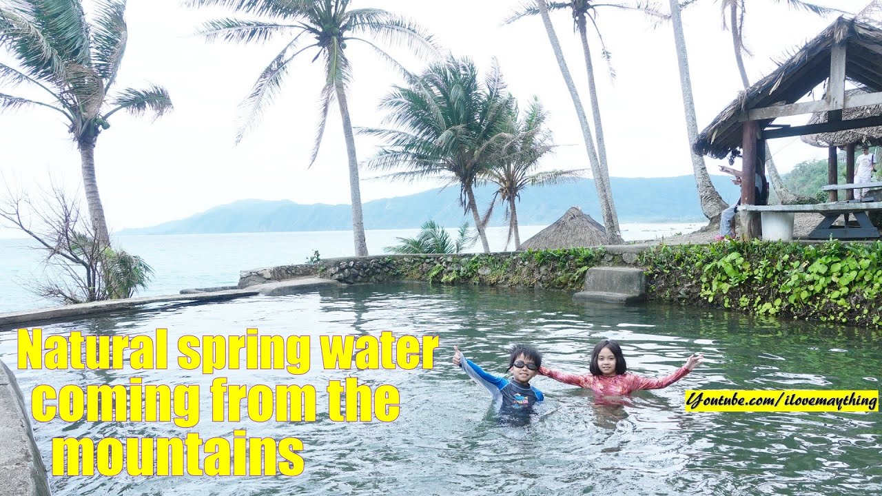 Kids' Water Swimming Playtime: Natural Spring Water Swimming Pool Right ...