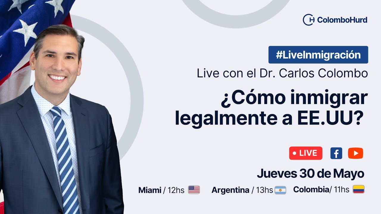 Live de Inmigración con el Dr. Carlos Colombo - YouTube