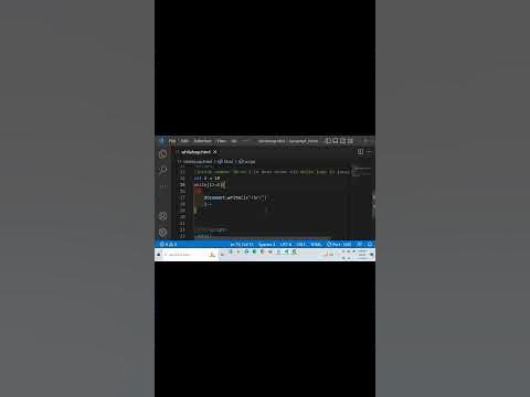 How to print numbers in descending order ||JavaScript beginners project || while loop #shorts ...