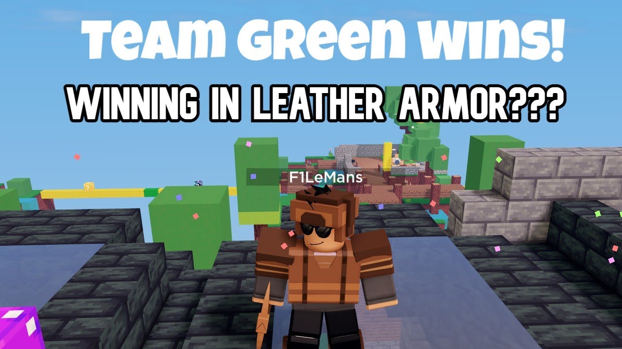 WINNING WITH LEATHER ARMOR??? (Roblox Bedwars) - YouTube