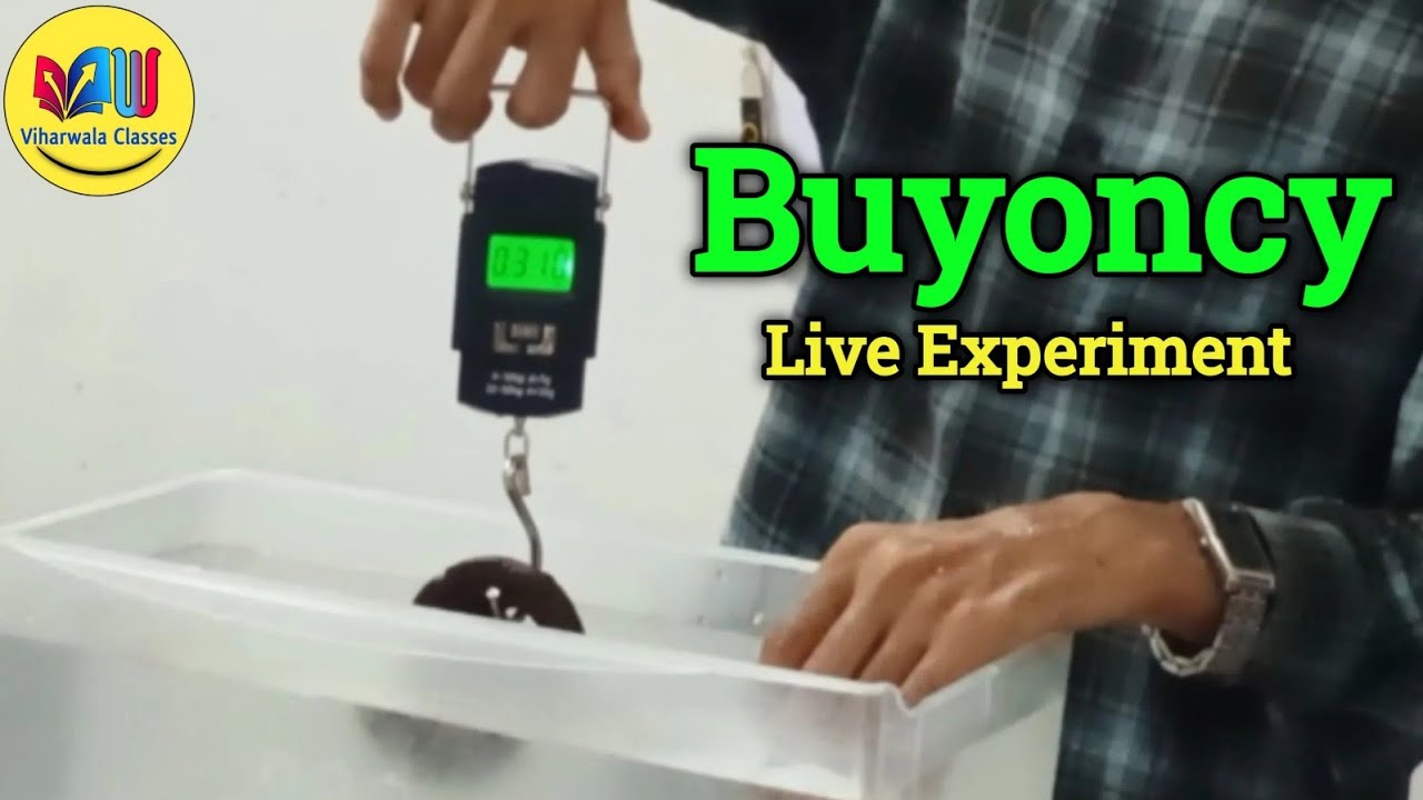 Experiment on buoyant force | Buoyancy experiment | Gravitational force ...
