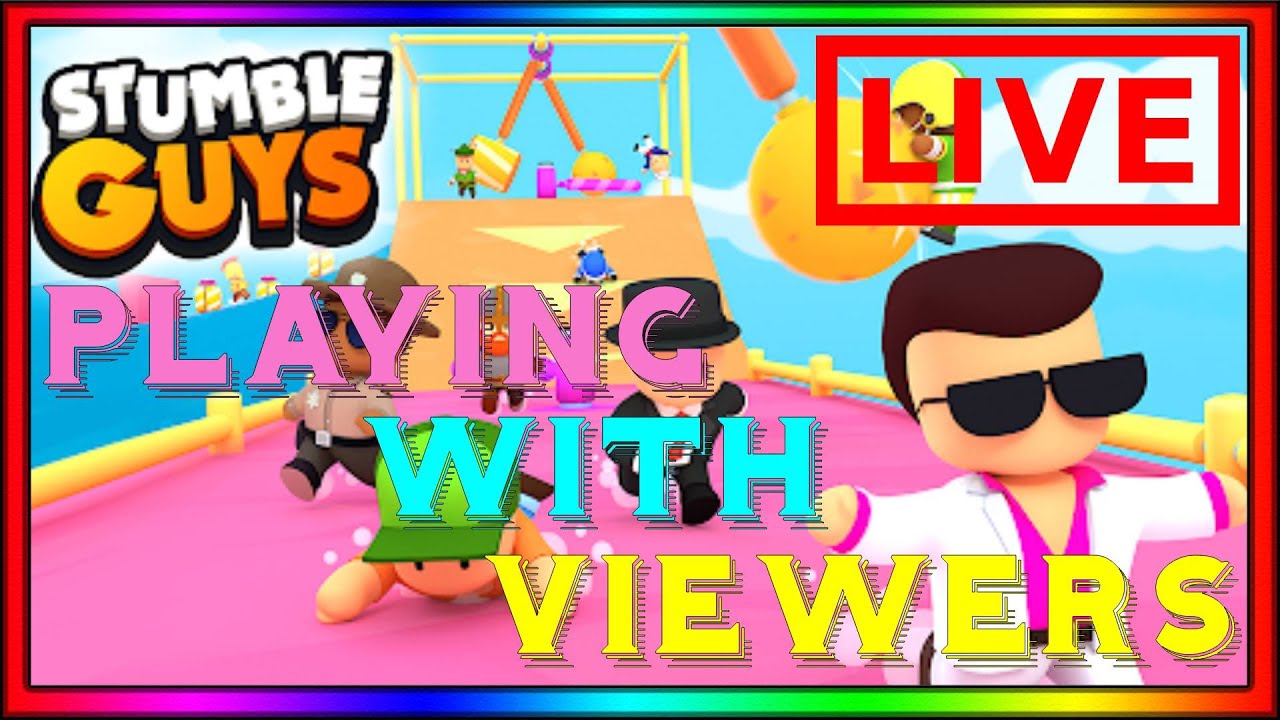 🔴Stumble Guys Live | Playing With Viewers | Please Sub And Join The ...