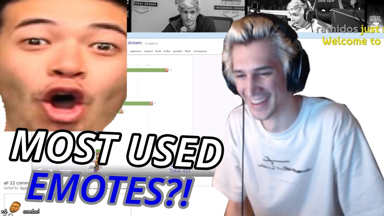 The Most Used Emote In A Full xQc Stream!? | xQc reacts to community ...