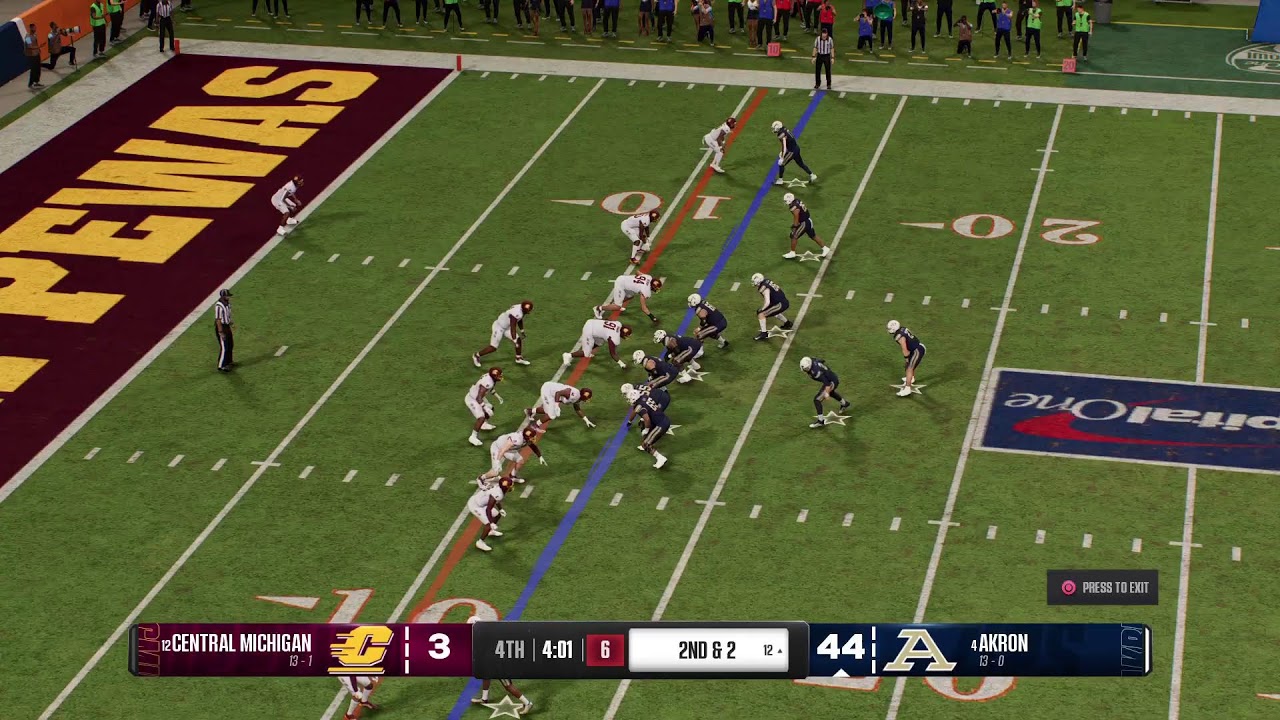 Central Michigan vs Akron Game 14 College Football Playoff 2046 - YouTube