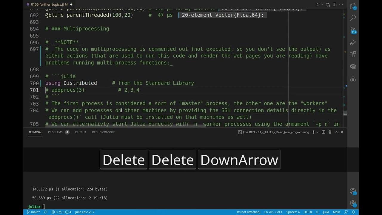 SPMLJ 01 JULIA1 6D Further Topics Part D Parallel computation ...