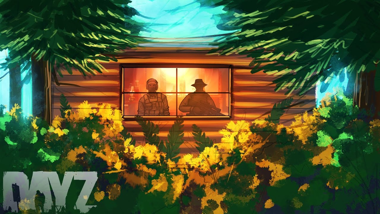 SURVIVING IN A HIDDEN FOREST BASE IN DAYZ - YouTube