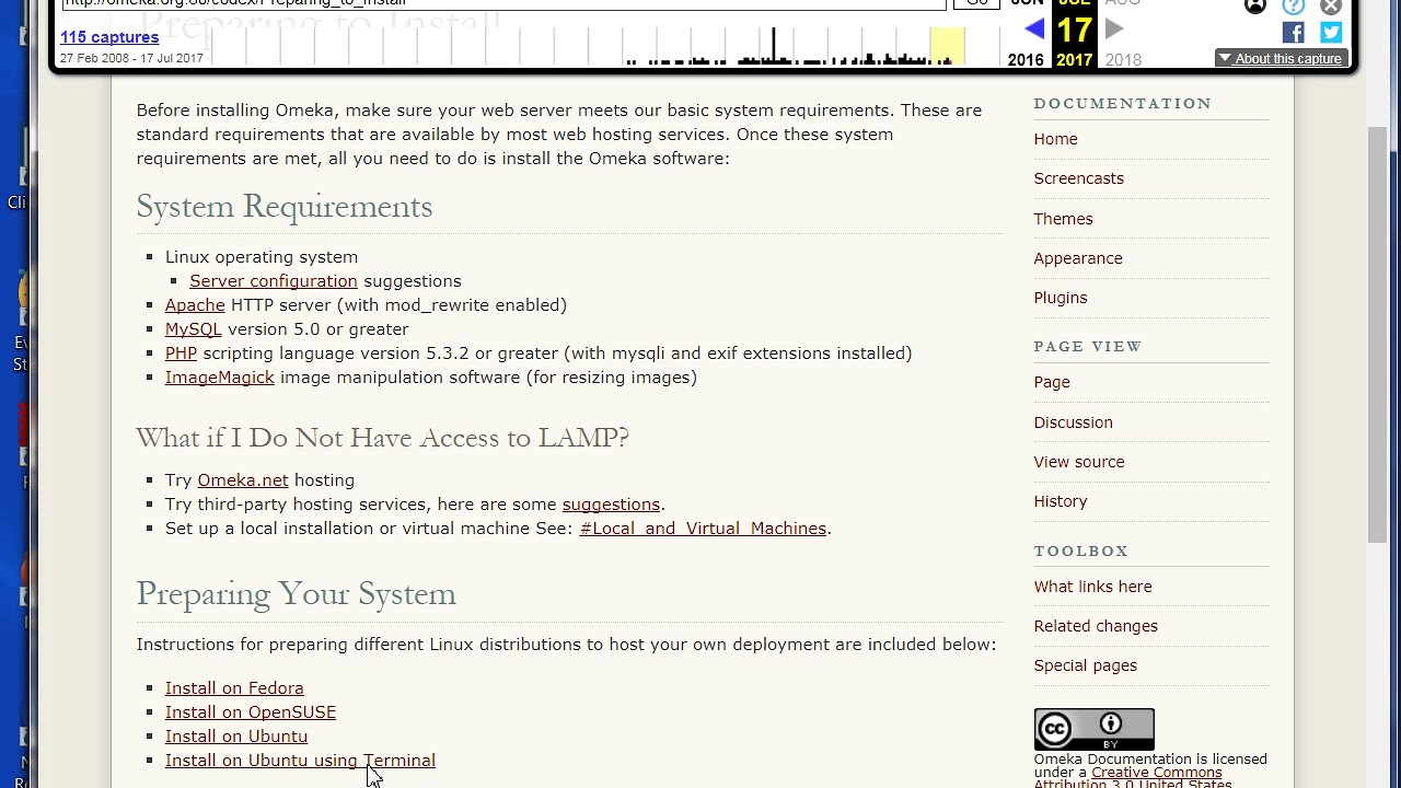 Omeka Classic: Create MySQL Database - YouTube