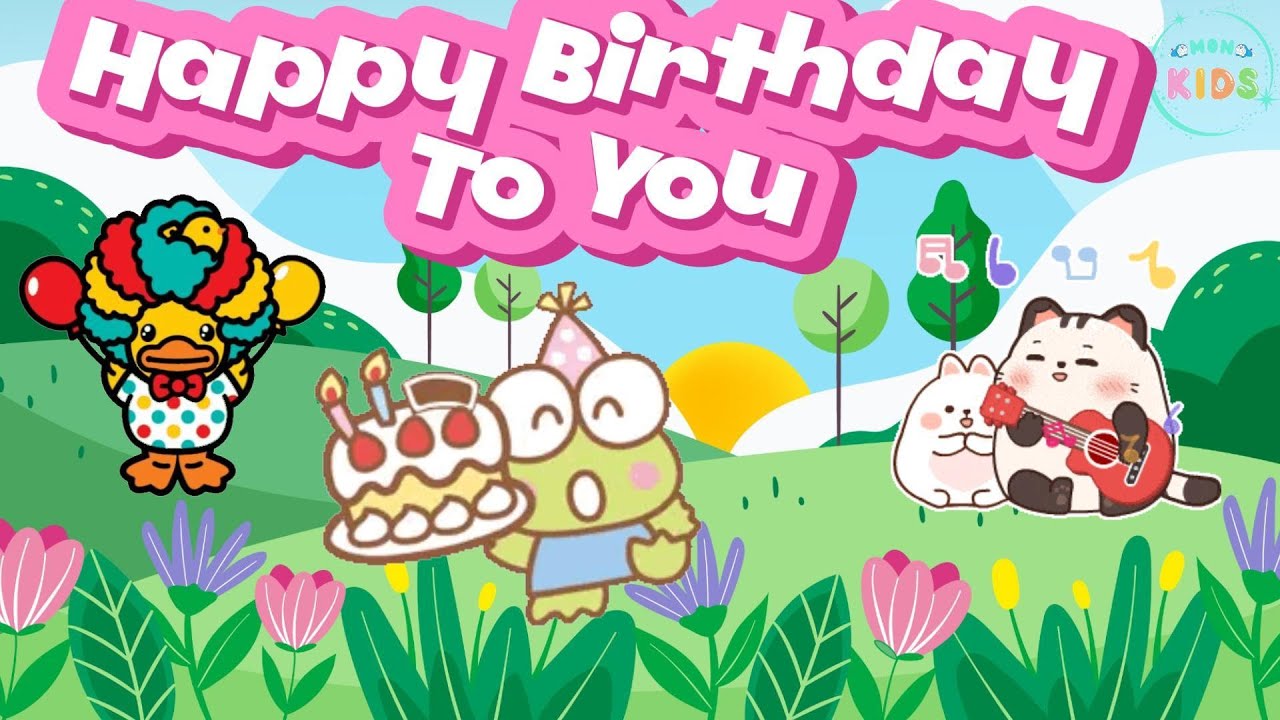 Happy Birthday To You 🎁 Funny Children Songs ♫ Animated Songs for Kids ...