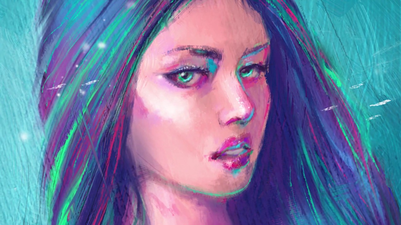 Speed Art (photoshop) | Oil painting | Portrait of a girl - YouTube