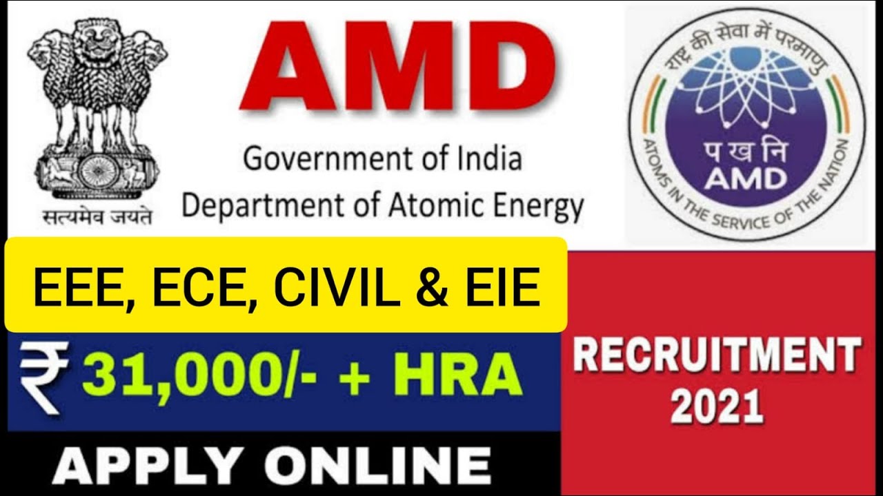 AMD Recruitment 2021 | Atomic Mineral Directorate Recruitment 2021 ...
