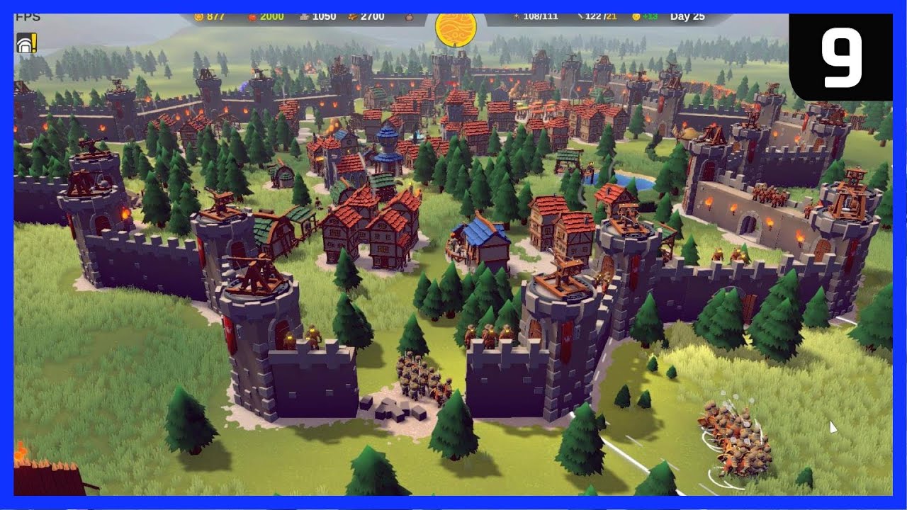 BECASTLED Gameplay Ep 9 THE CITY IS HUGE! New RTS City Building Game ...