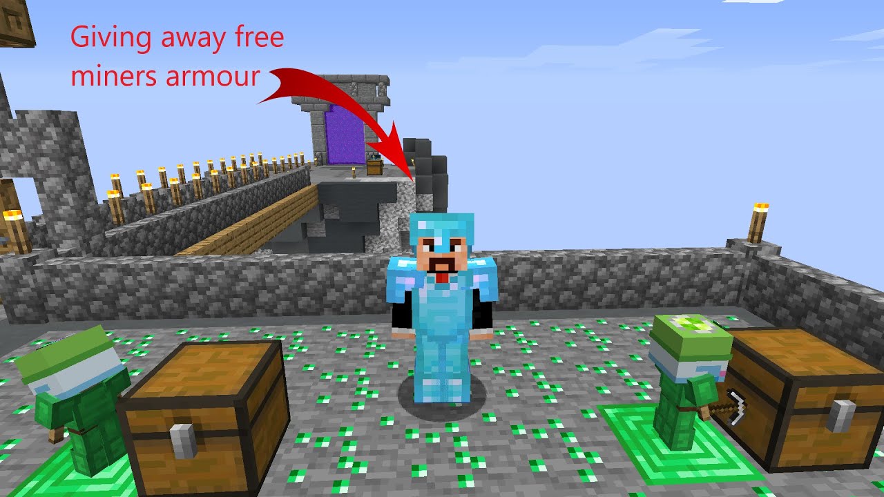 Free Miner Armour with Prot 5 | Skyblock 6 - YouTube