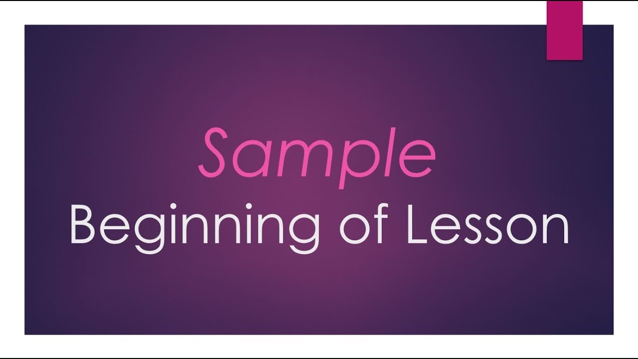 Online Calculus Tutor: Sample Beginning of Lesson - YouTube