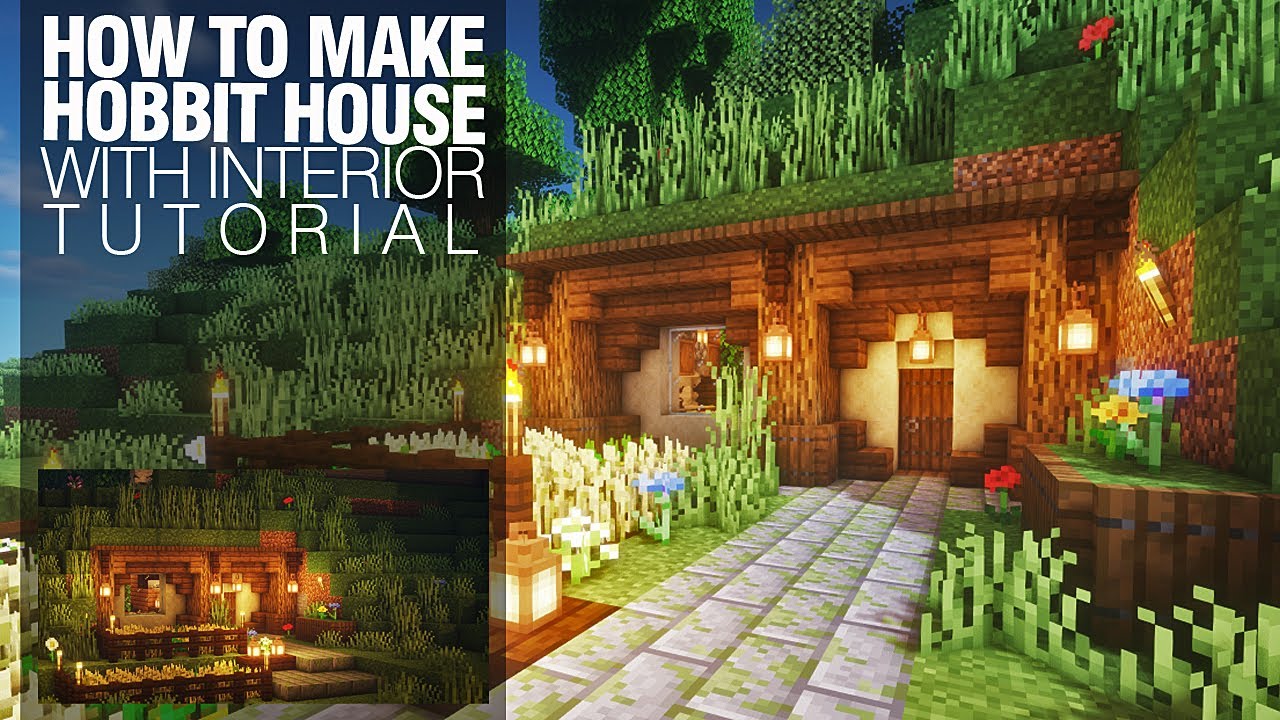 Minecraft Build : How to build a Hobbit house : Hobbit survival base ...