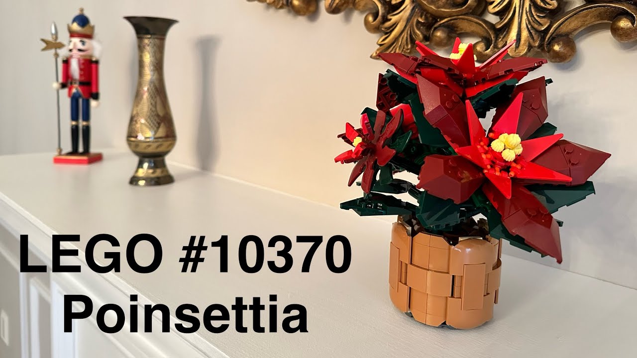 Lego Poinsettia Timelapse Build - Holiday Gift - YouTube