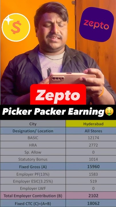 Zepto Picker Packer Earning🤑🔥 #zepto #deliveryjobs #shortsvideo #akashgaur #shorts - YouTube