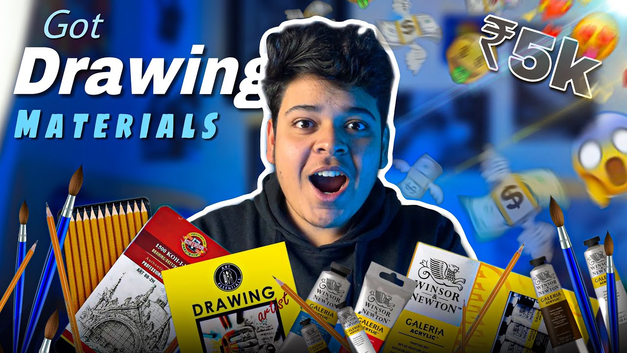I Got New Drawing Materials 😍 | Worth ₹5000 !! - YouTube